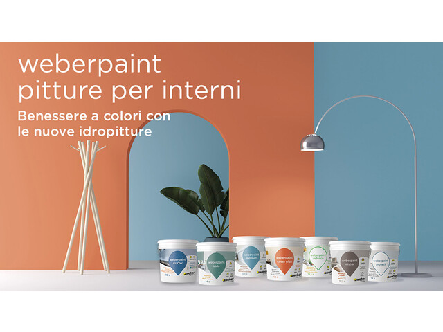 Linea di pitture per interni weberpaint: nasce una nuova percezione degli spazi